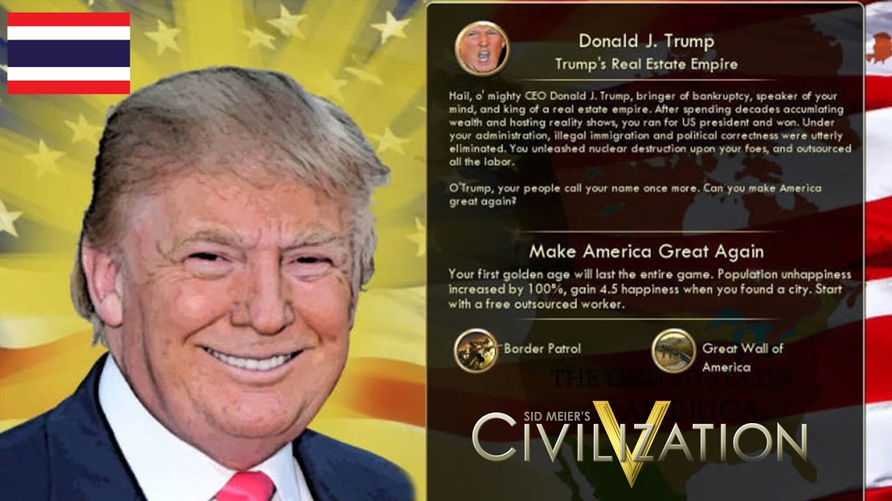 Civilization V "Make America Great Again!" - Donald J. Trump Mod - YouTube