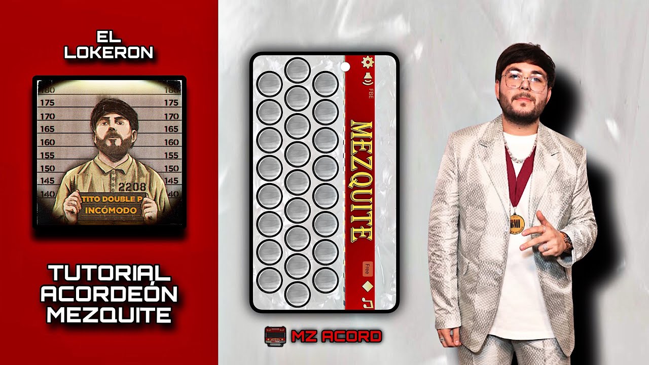 El Lokeron | Tito Double P | Tutorial Acordeón Mezquite - YouTube