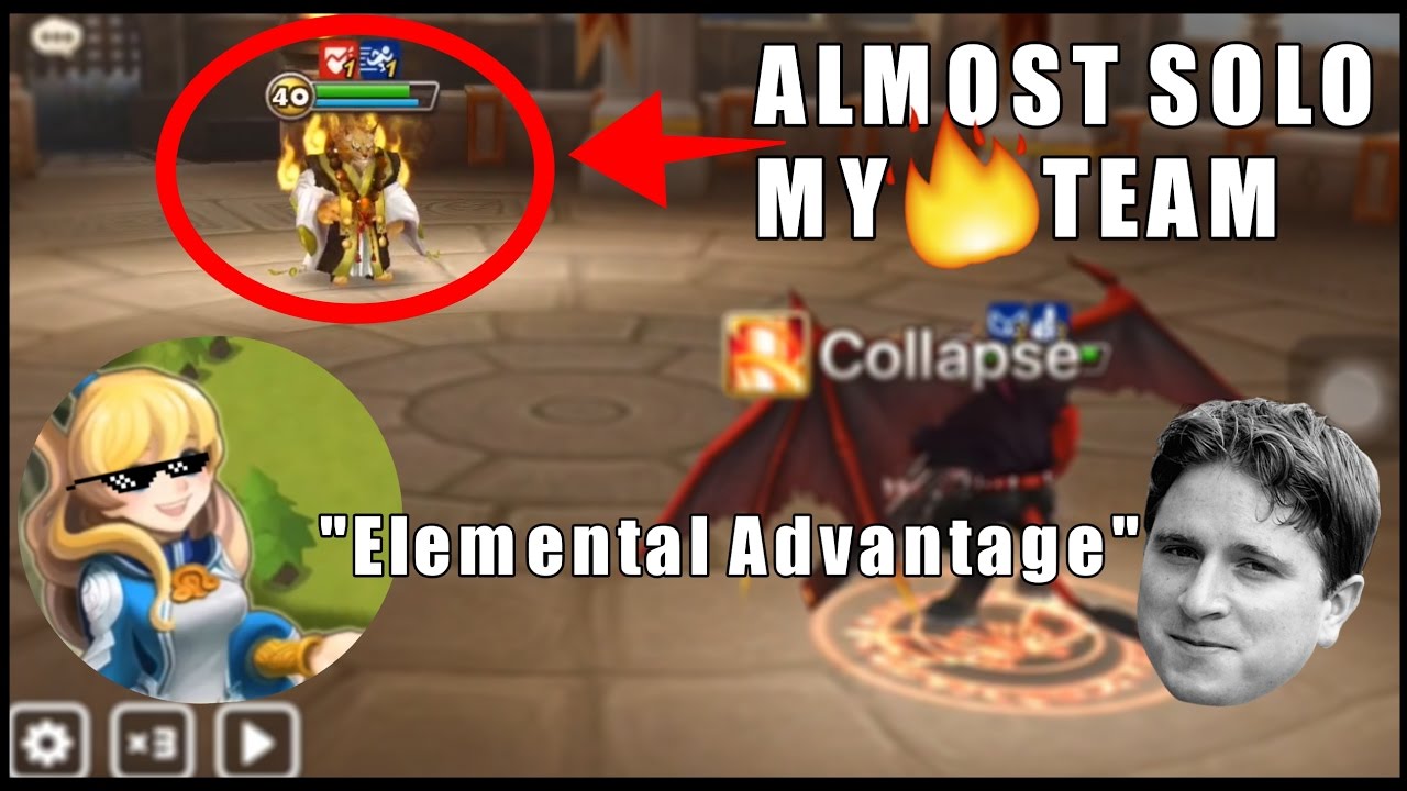 ELEMENTAL ADVANTAGE? Mono Element Guild War Challenge in Summoners War ...