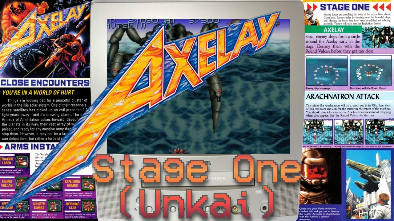 Axelay Super Nintendo (Music) - Stage One Unkai - YouTube