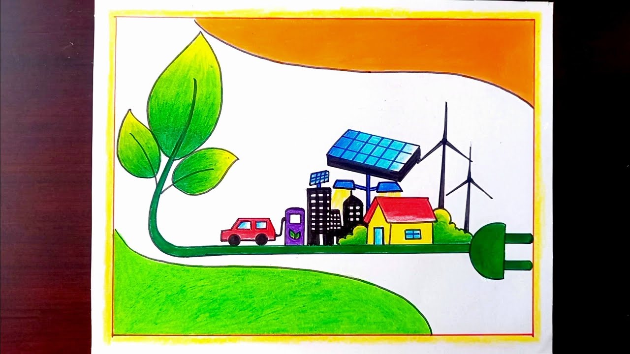 Evergreen India Drawing/Evergreen India Poster/ India 2030 Poster ...