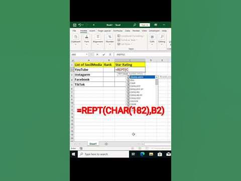 how to use rept function in excel,👌⭐ #shorts #shortsfeed #computer # ...