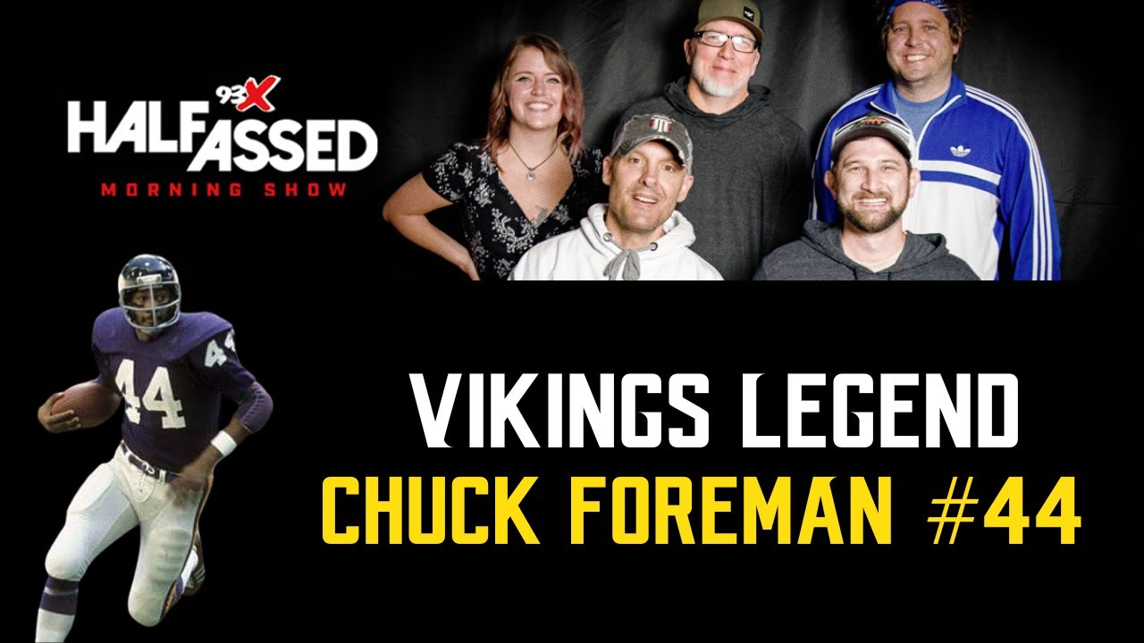 Chuck Foreman Joins the 93X Half-Assed Morning Show! Talks Football ...