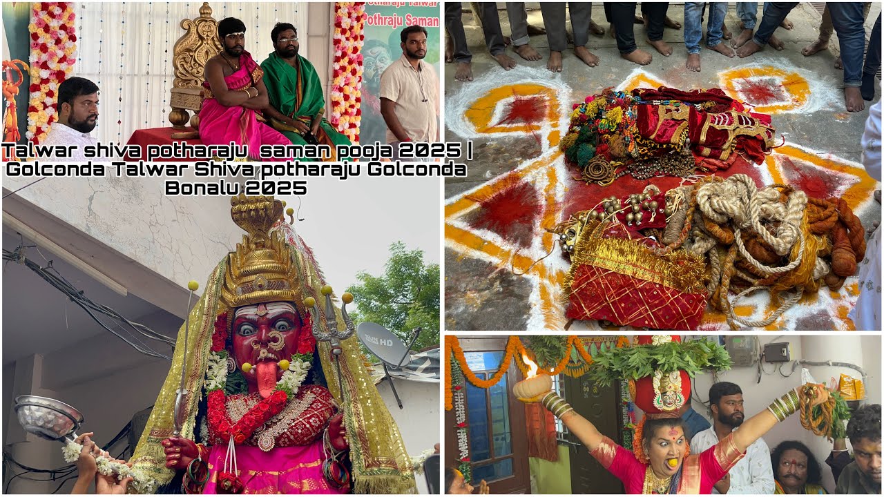Talwar shiva potharaju saman pooja 2025 |Golconda Talwar Shiva ...