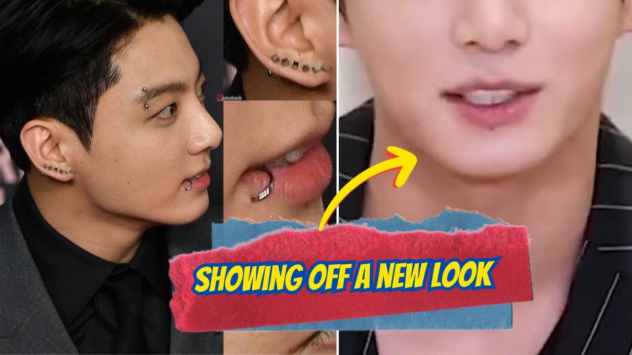 Jungkook's Bold Move: BTS's Star Takes Out All Facial Piercings - YouTube