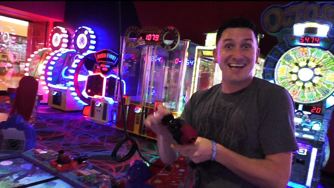 TOO much FUN at Round 1 Arcade!!! - YouTube
