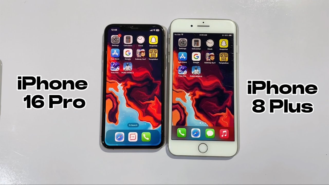 iPhone 16 Pro vs iPhone 8 Plus - Speed Test 2025 - YouTube