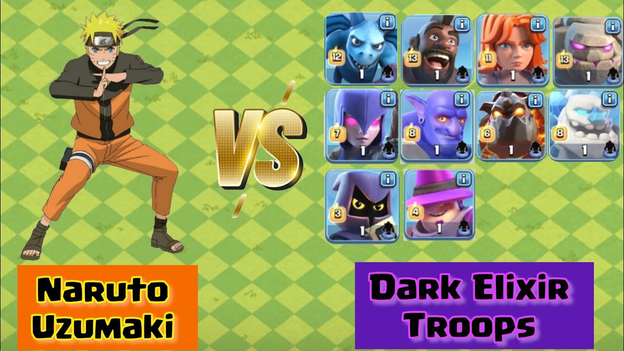 Naruto's Rampage in COC part-2 (Naruto vs Dark Elixir Troops) II # ...