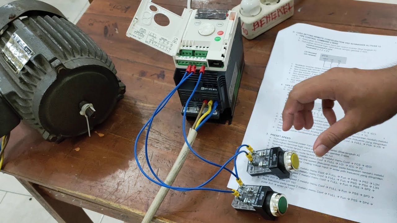 Inverter VSD #4 - Remote Configuration TCC 2 Wire Schneider Altivar12 ...