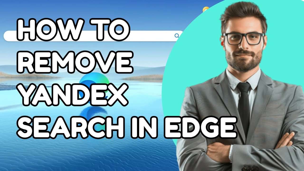 How to remove yandex search from ms edge - YouTube