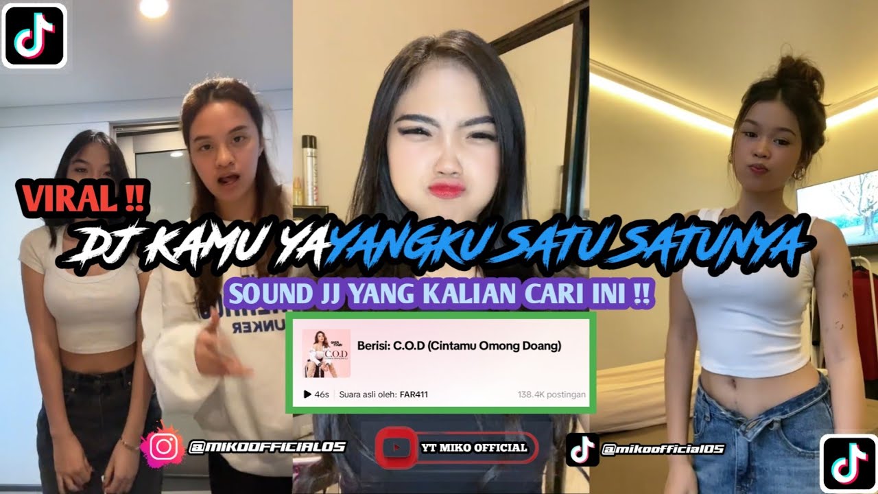 DJ KAMU YAYANGKU SATU SATUNYA DJ COD X CARAZON VIRAL TIK TOK 2024 FULL BASS MENGKANE - YouTube