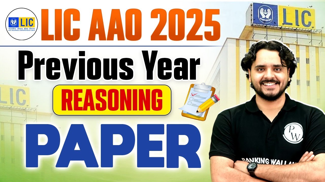 LIC AAO Reasoning Classes | LIC AAO Previous Question Papers ...