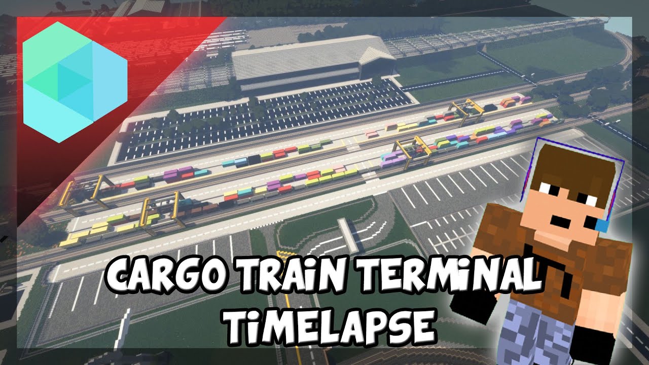 Cargo Train Terminal | Minecraft Timelapse - YouTube