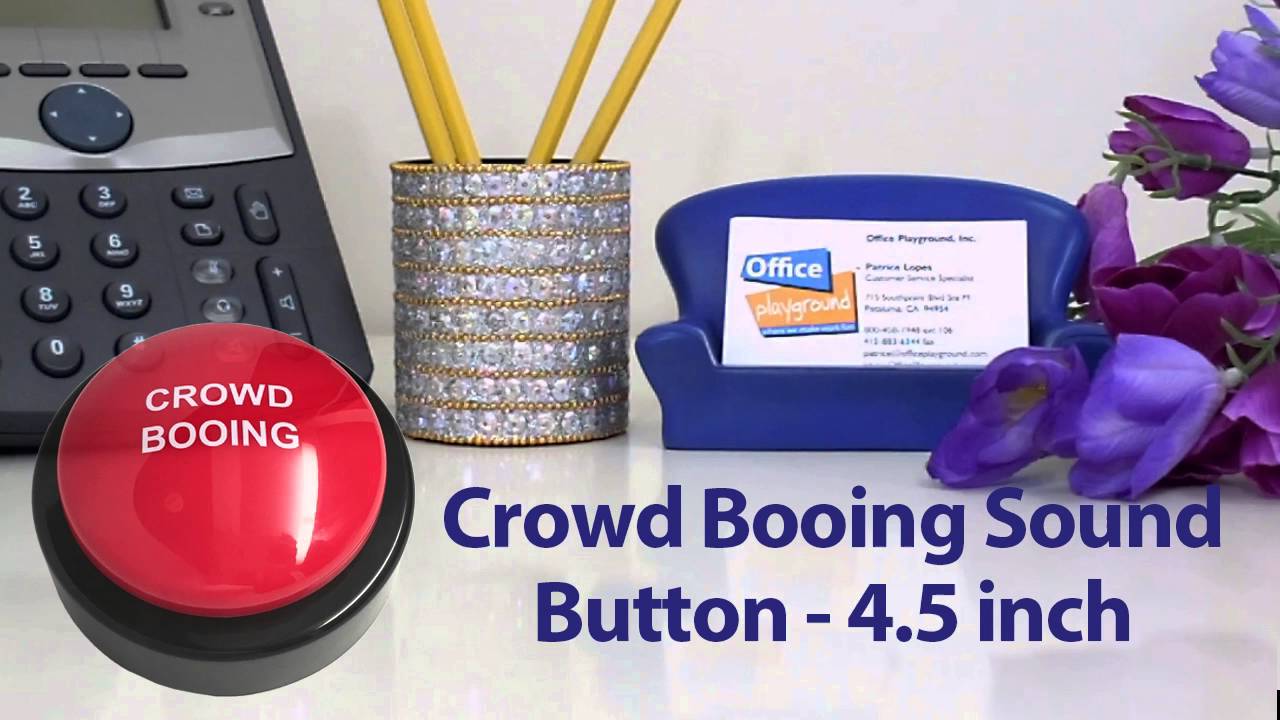 Crowd Booing Sound Button - 4.5 inch - YouTube