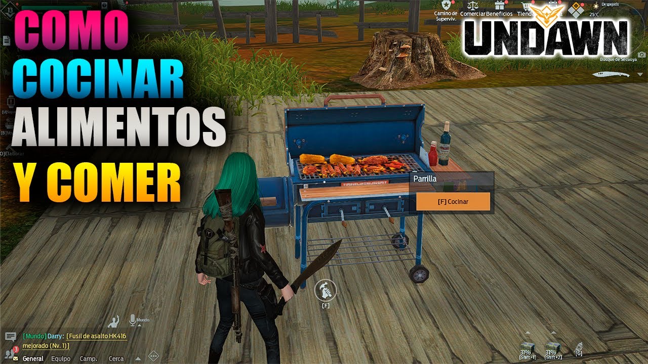 Como cocinar Alimentos y comer en Undawn PC │ MMORPG 2023 - YouTube