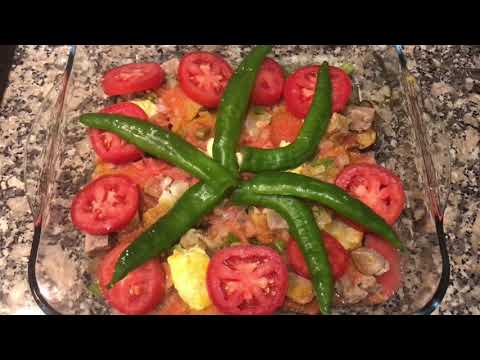 ƏTLİ TEREVEZLİ ASAN YEMEK  SOBADA ET YEMEYİ ŞEHZADE KEBABİ (BOR CAMDA KOLAY ETLİ SEBZELİ YEMEK)
