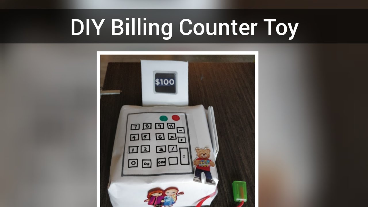DIY Billing Counter Toy - Best out of waste - YouTube
