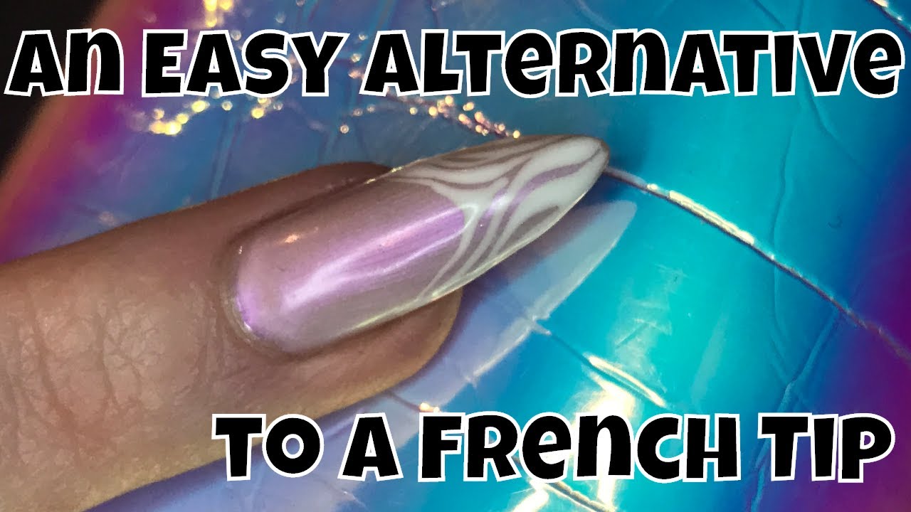 An Easy Alternative to a French Tip Design - YouTube