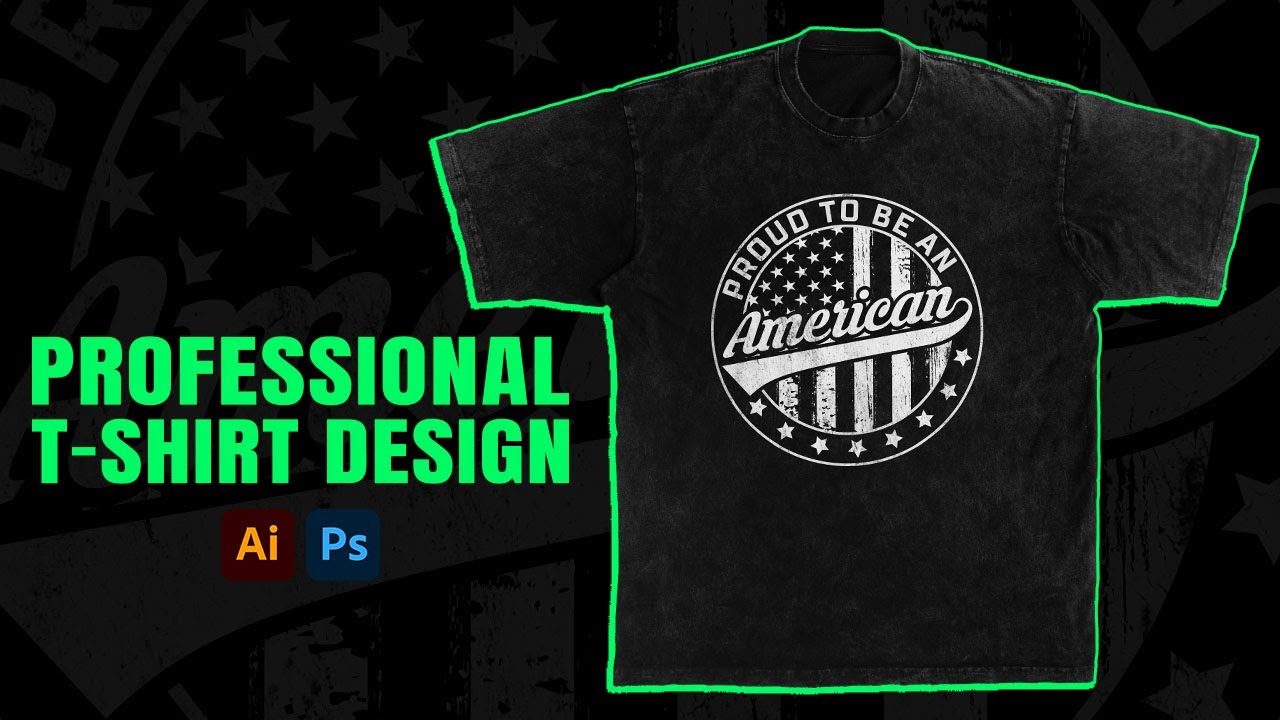 How To Make vintage T-Shirt Designs | T-Shirt Design Tutorial | Advance ...