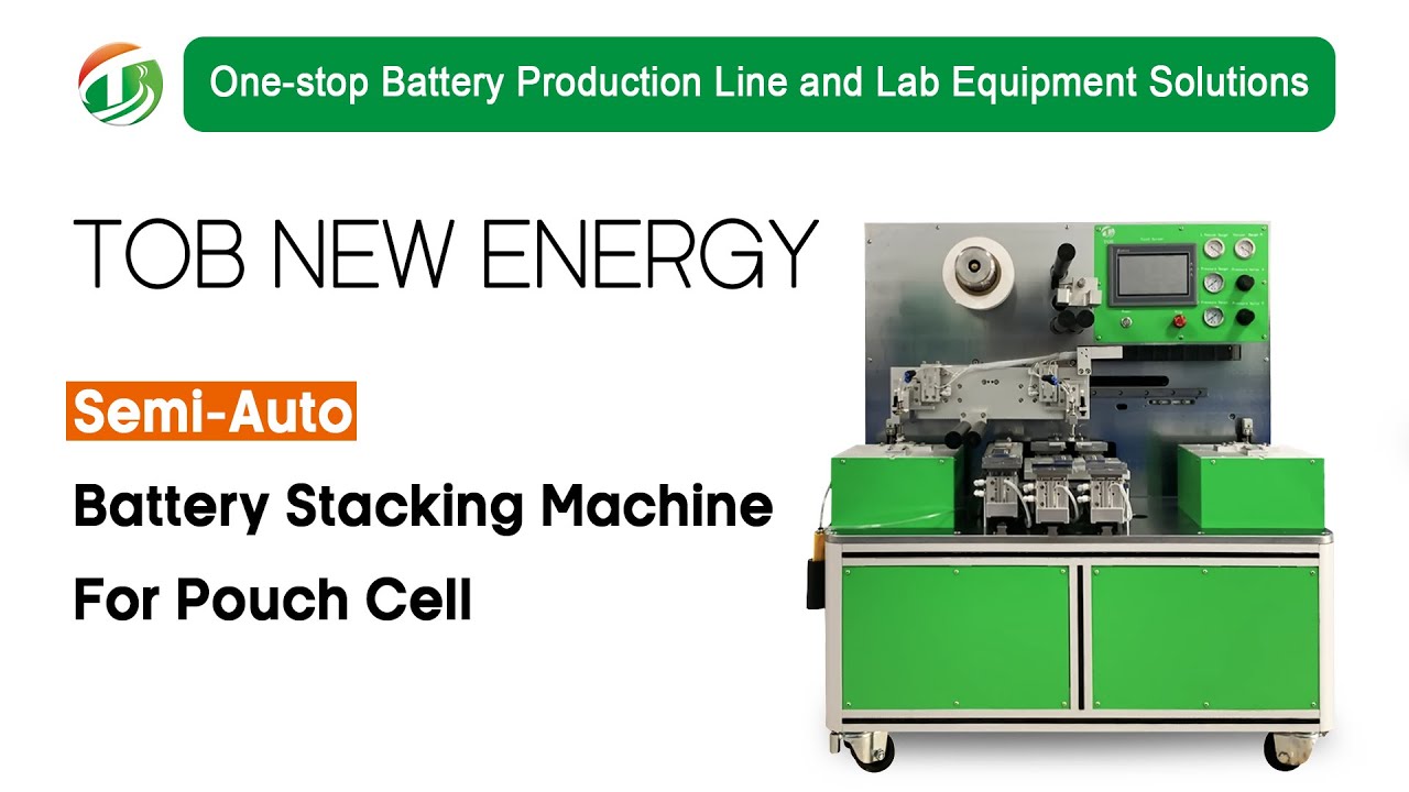 Semi-Auto Battery Electrode Stacking Machine For Lithium Pouch Cell ...