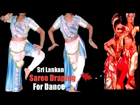 Sri lankan saree draping for dance|perfect traditional Sri lankan saree ...