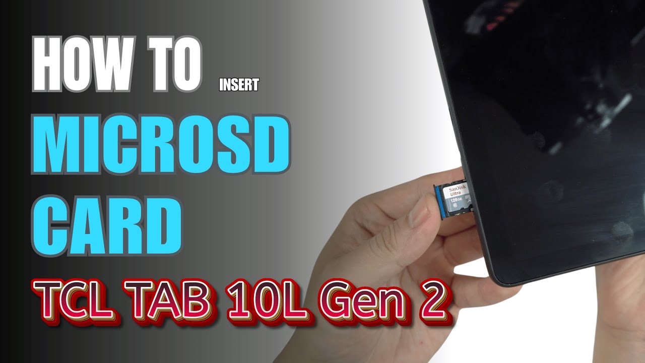 How to install MicroSD Card to TCL TAB 10L Gen 2 - YouTube
