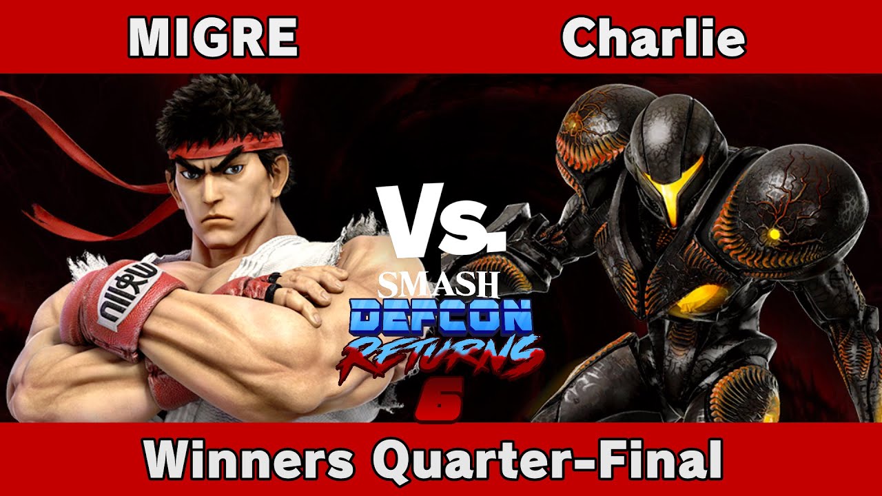 Smash Defcon Returns 6 - MIGRE (Ryu) vs Charlie (Dark Samus) - Winners ...
