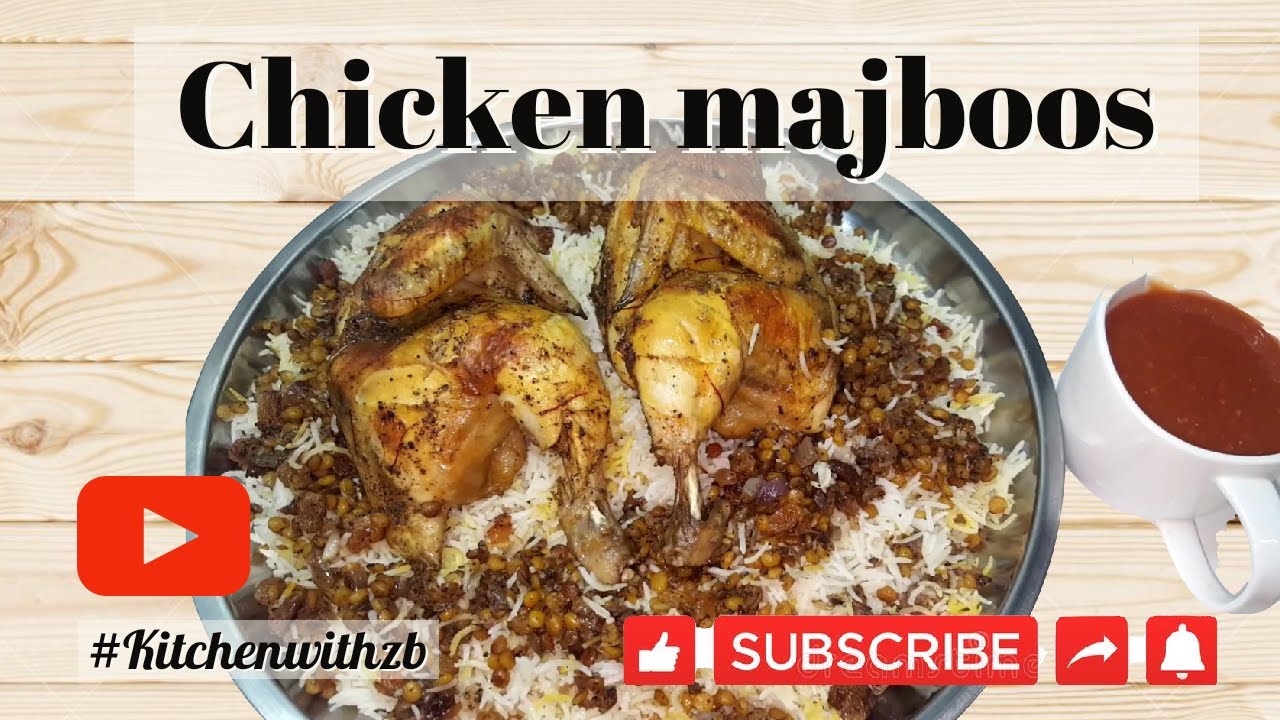 Chicken majboos recipe |Arabian majboos |How to make Chicken Majboos ...