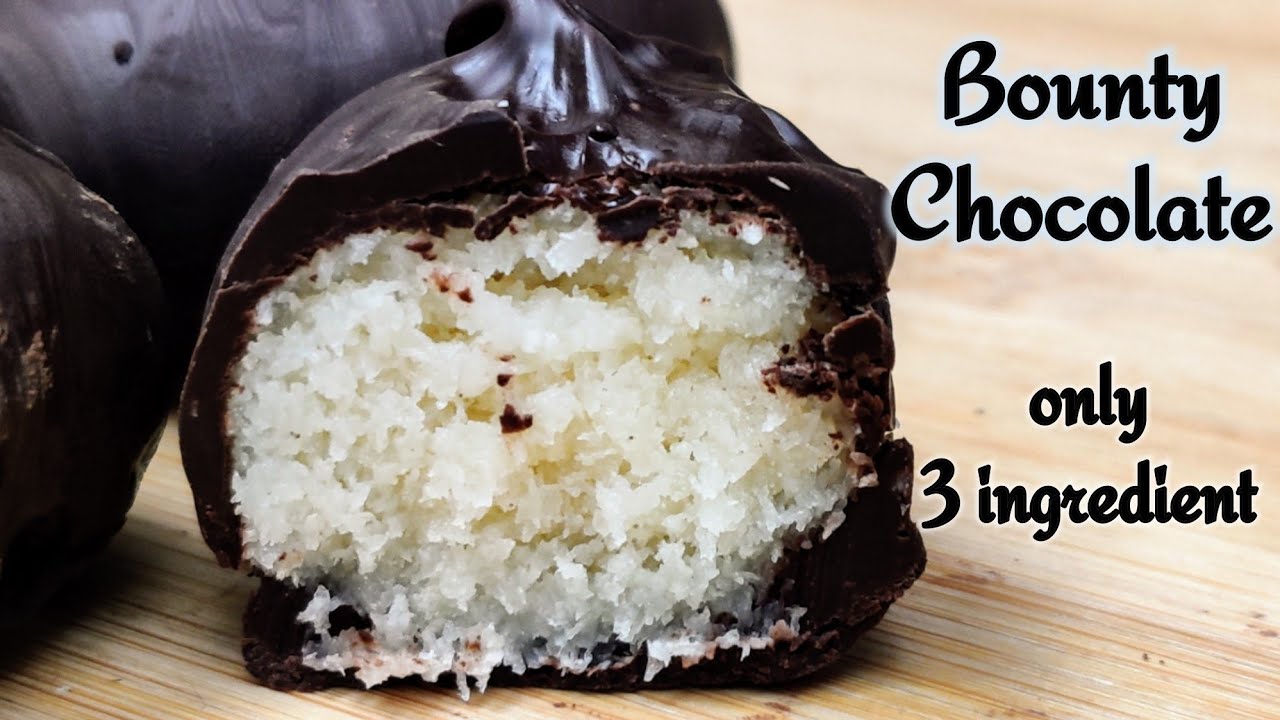 BOUNTY BARS | 3 Ingredient recipe | Rakshabandhan Special Sweet Recipe ...
