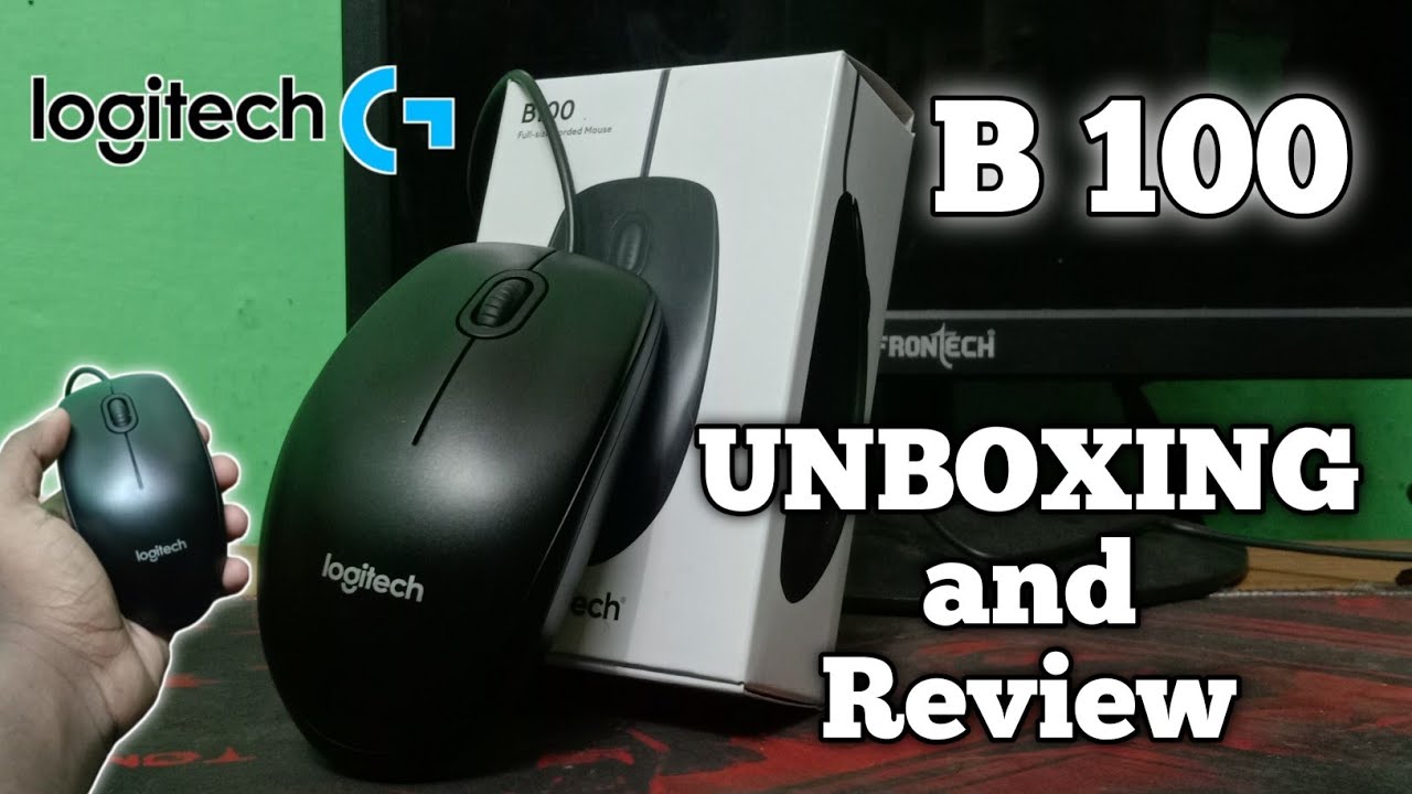 logitech B100 mouse || unboxing and full review.. - YouTube