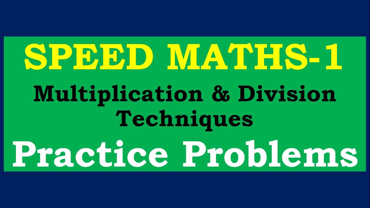 Multiplication and Division: Aptitude Test Questions and Answers with ...