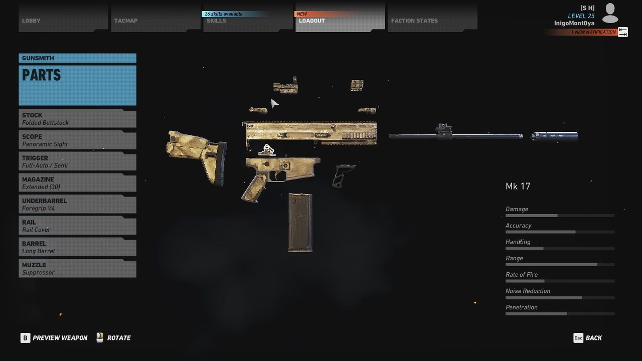 Ghost Recon Wildlands - MK 17 Loadout - Best Mods / Attachments - Gun ...