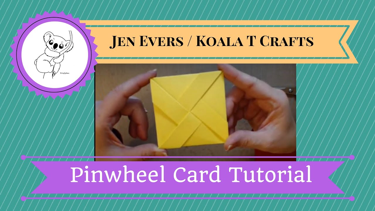 Pinwheel Card TUTORIAL No fancy tools needed! #Jen Evers - YouTube