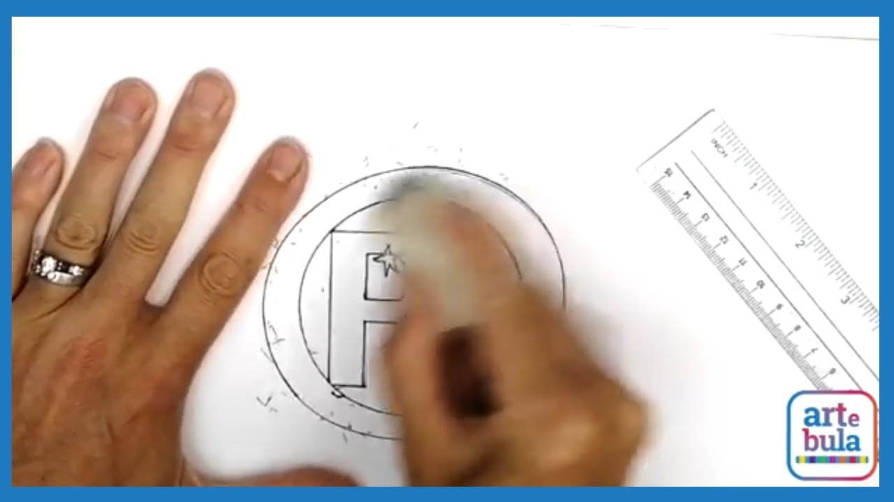 Design and draw your own superhero symbol - YouTube