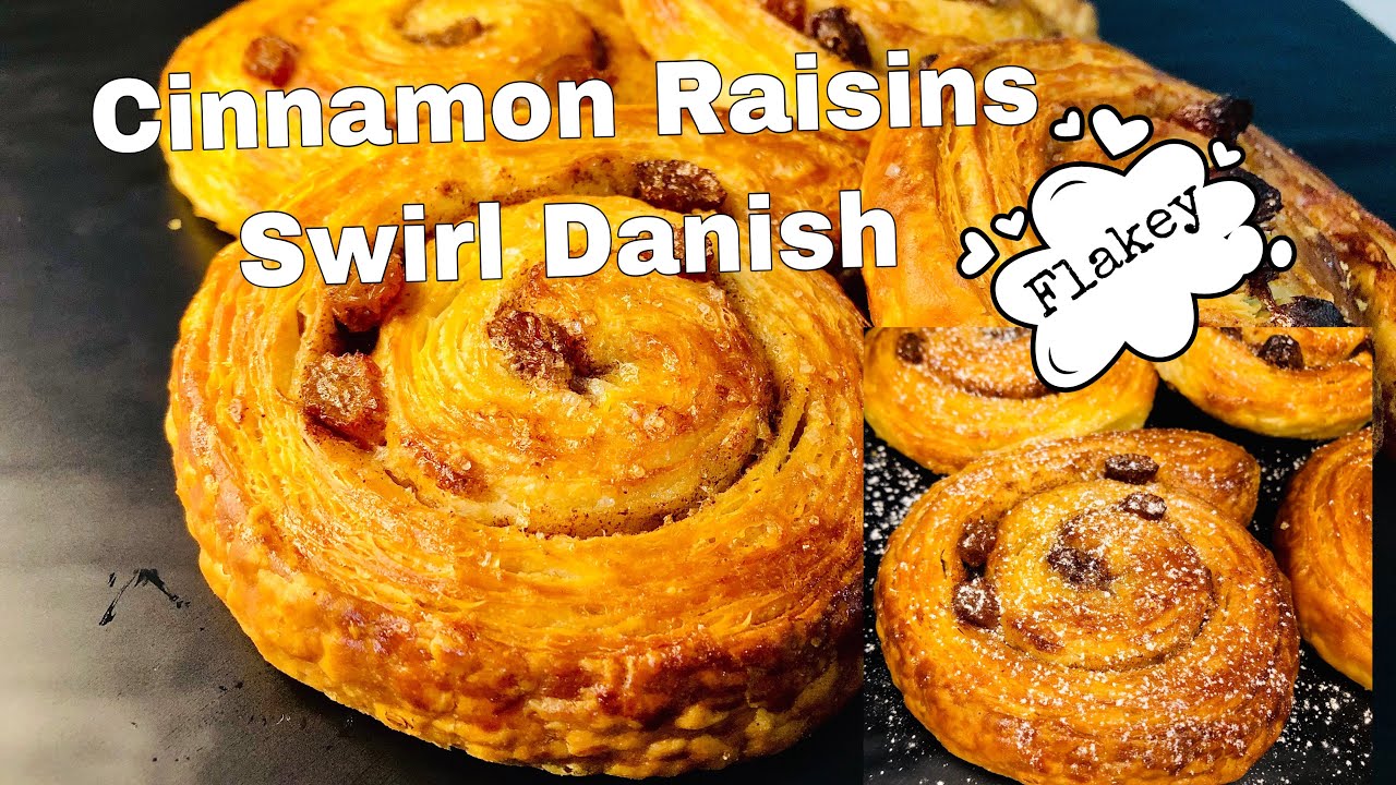 Cinnamon Raisins Swirl Danish #flakey #yummy! #cinnamondanish - YouTube