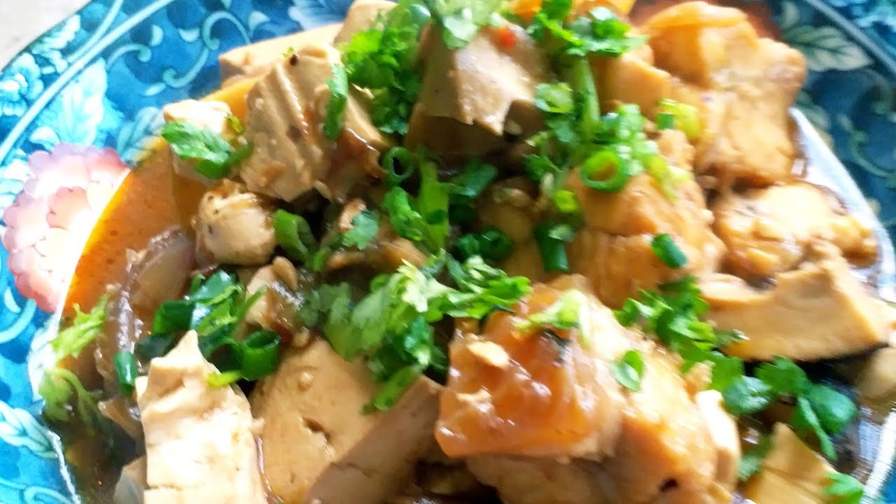 Braised Tanigue fillet with Tofu and mushroom - YouTube