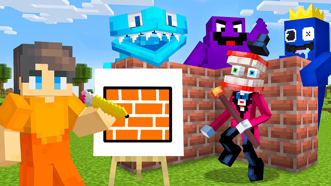 NOOB vs PRO: DRAW to SURVIVE in Minecraft! - YouTube