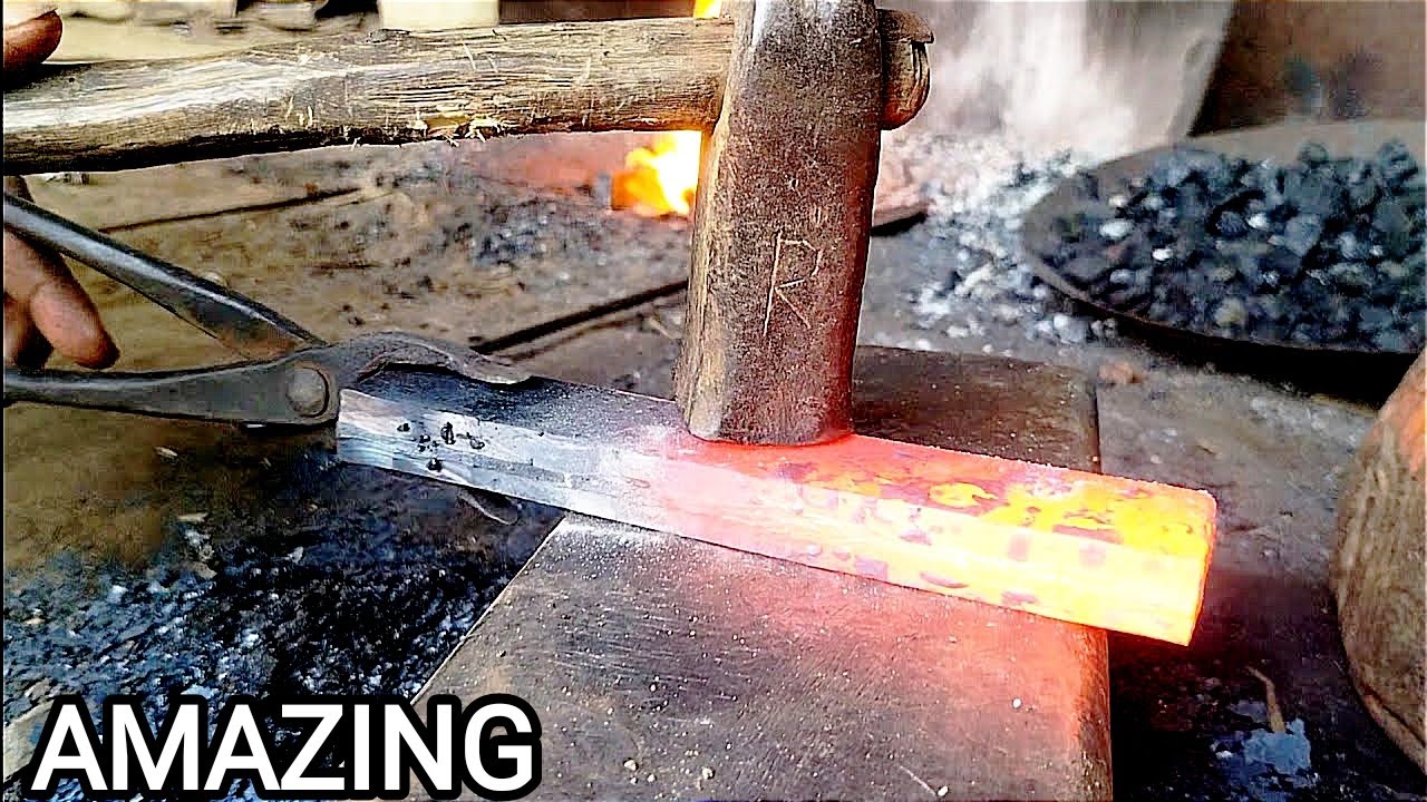 DIY BLACK SMITH MAKING AMAZING TOOL FROM VINTAGE TECHNIQUE MUST WATCH ...