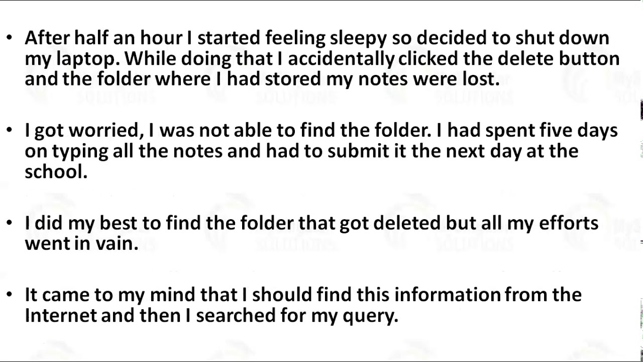 DESCRIBE A TIME YOU SOLVED A PROBLEM THROUGH INTERNET - YouTube