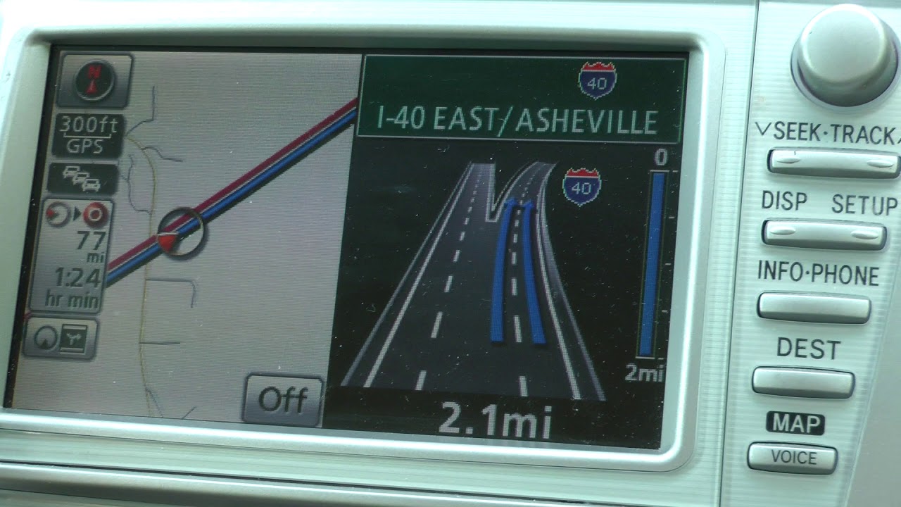 2010 Toyota Camry factory navigation system at work in east Tennessee ...