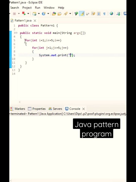 java pattern program1 #shorts #java #patternprograms - YouTube