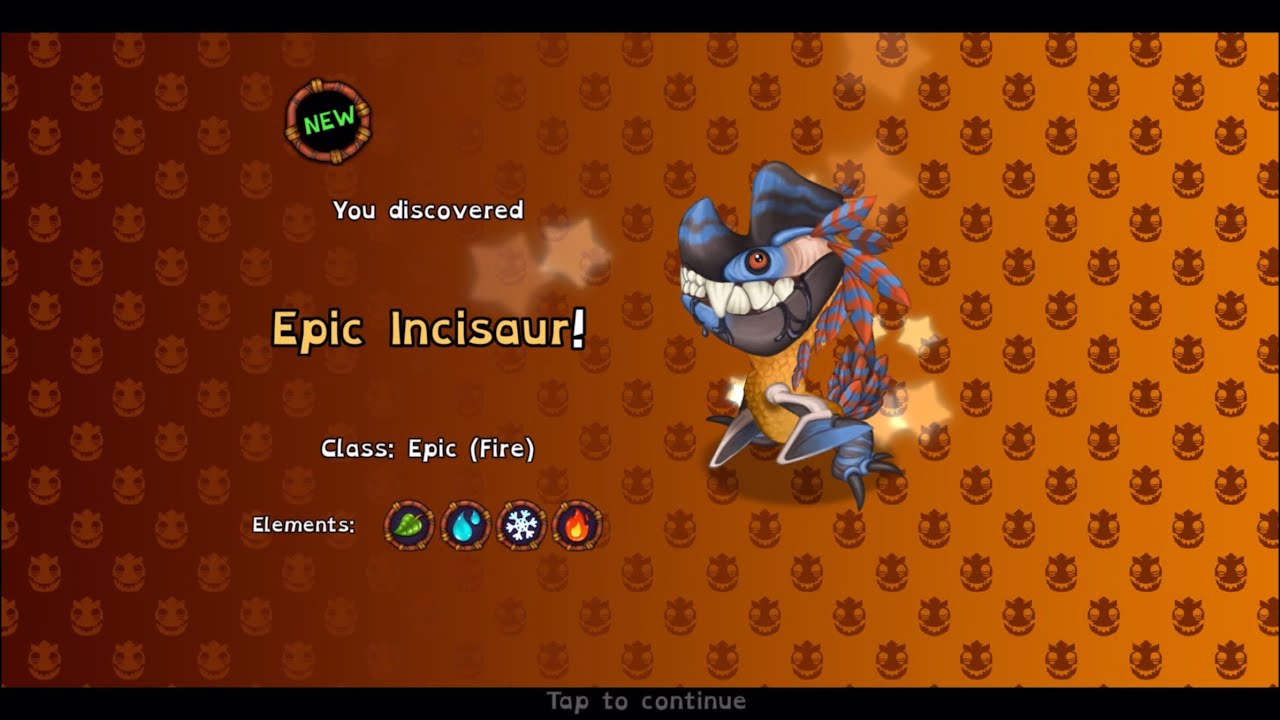 epic incisaur on bone island | my singing monsters | - YouTube