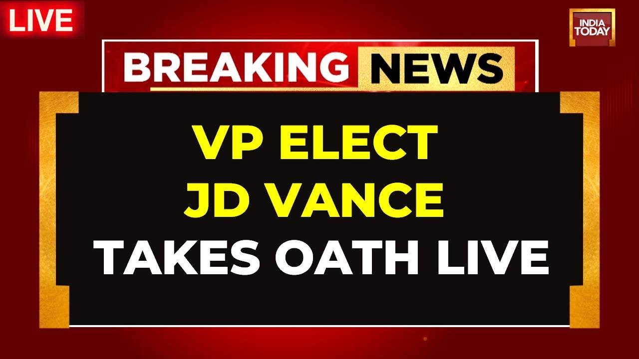 VP JD Vance Taking Oath LIVE | Donald Trump's Official Inauguration ...