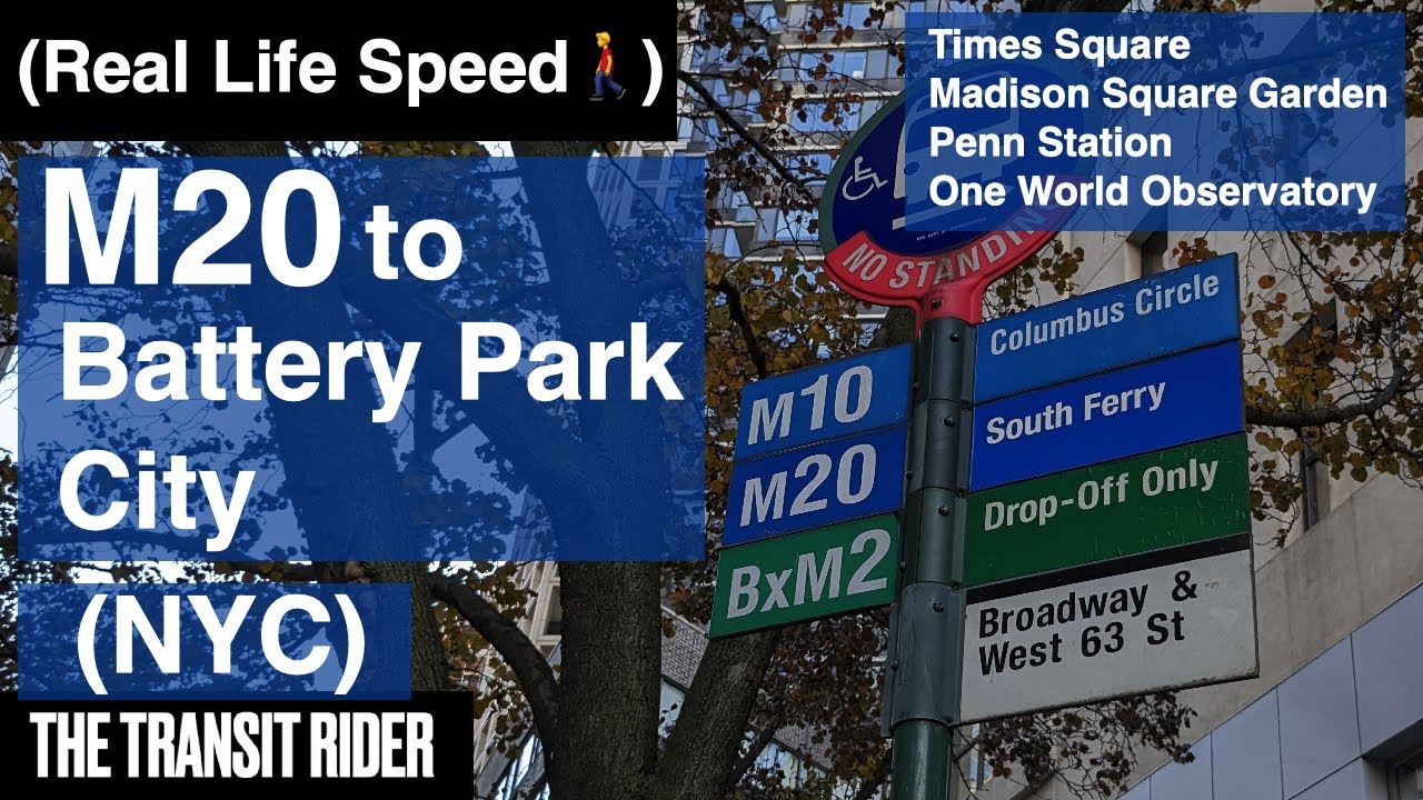 (Ride) Manhattan Bus M20 Lincoln Center, passing by Times Square, to ...