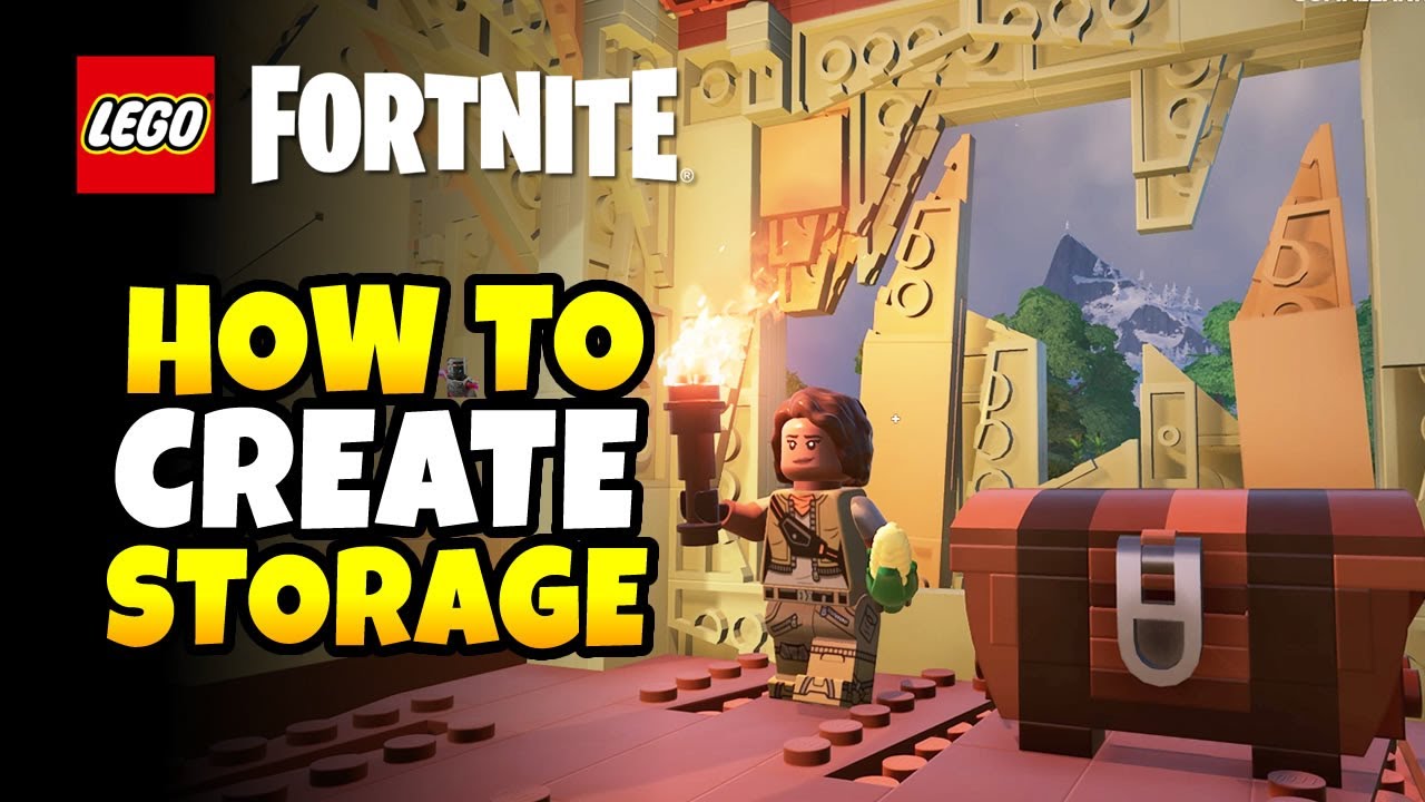 LEGO Fortnite How to Create Stash Storage / Chest (Inventory Space ...