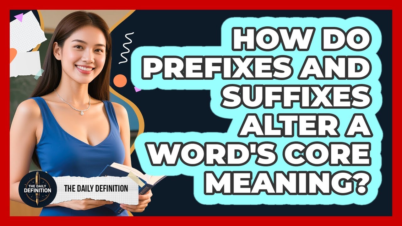 How Do Prefixes And Suffixes Alter A Word's Core Meaning? - The Daily ...