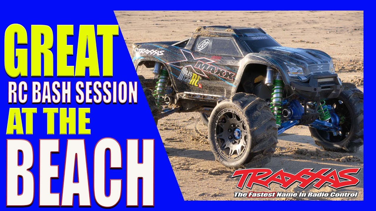 12S XMAXX - XRT Beach BASH #rc #rccars #fun - YouTube