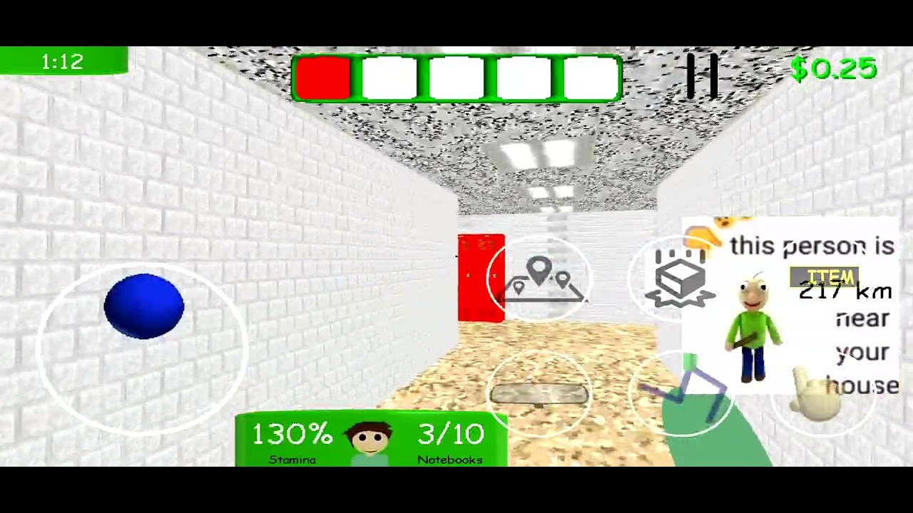 Here is me playing raldis crazy house android baldi's basics rip-off ...