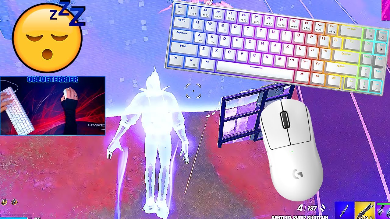 😴RK71 ASMR😴 Solo Battle Royale Gameplay Satisfying Keyboard Fortnite🏆 ...