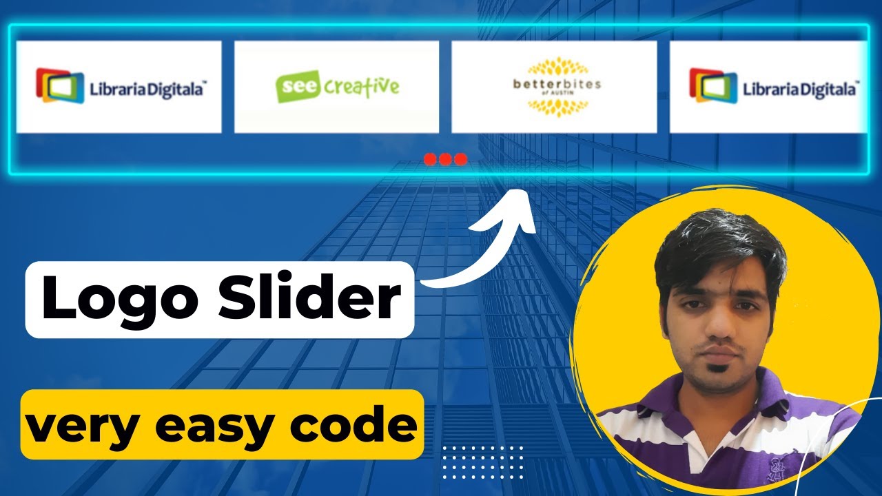 Logo Slider Using HTML, CSS & JavaScript in Hindi || Very Easy Code ...